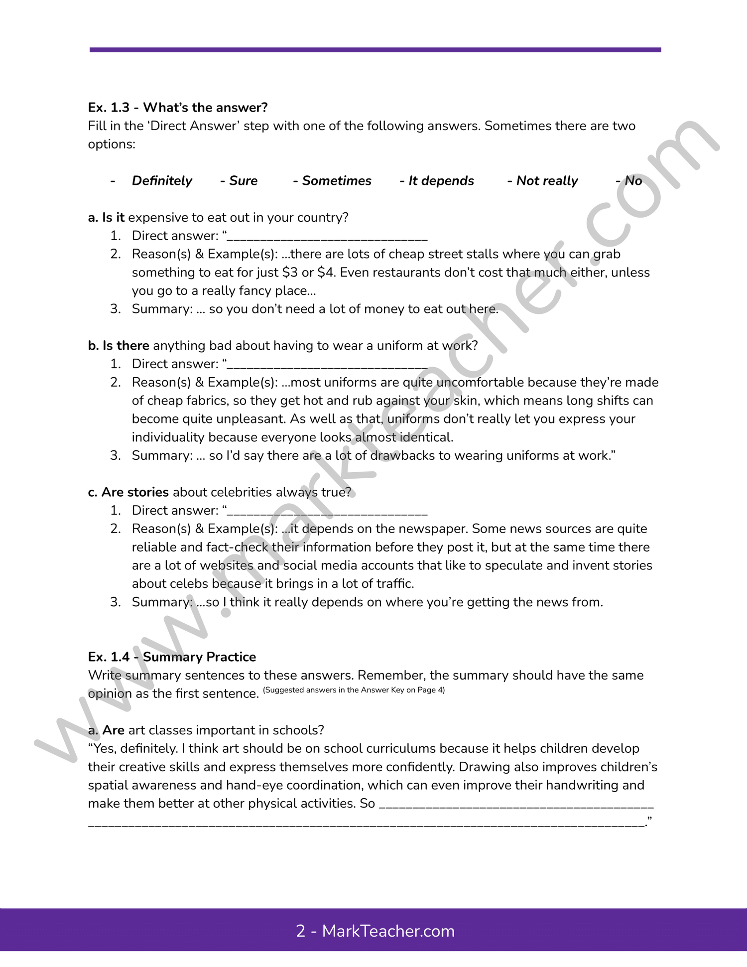 16 IELTS Speaking Worksheets - Part 1, Part 2 and Part 3 - Payhip