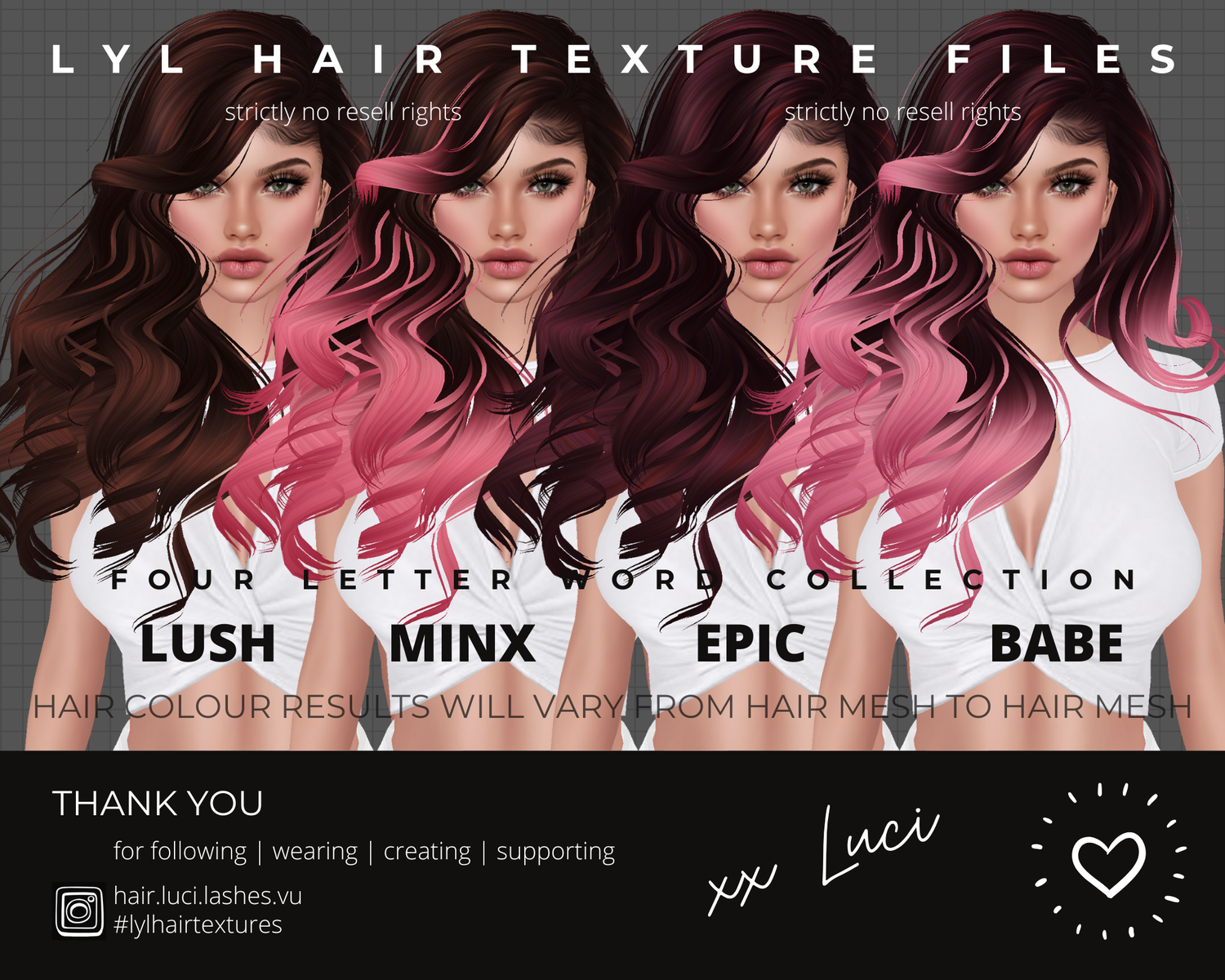 LyL Hair Texture Files - Payhip
