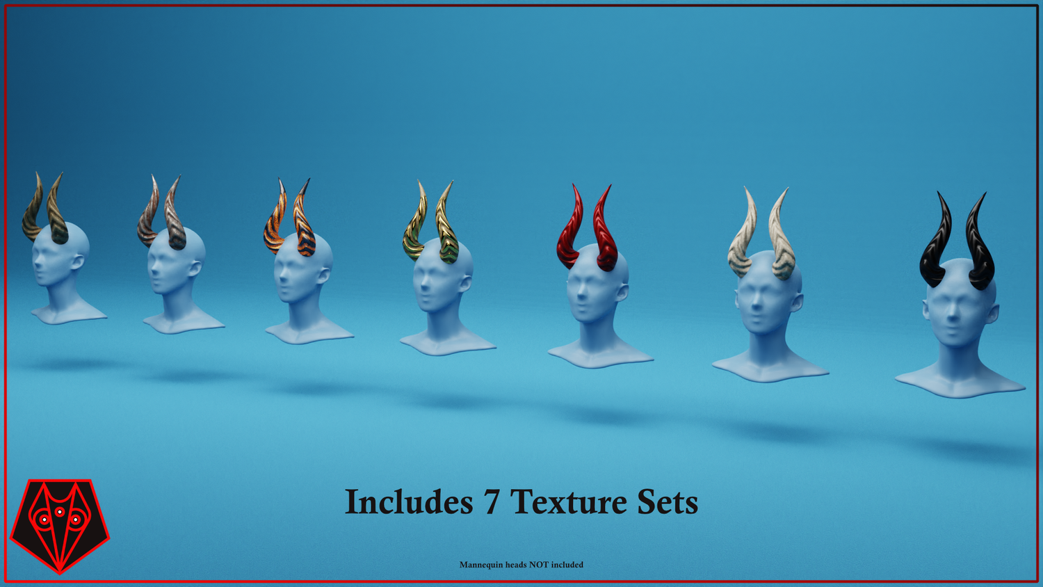 Ratsin's Avatar Horn Set (VRChat/FBX) - Payhip