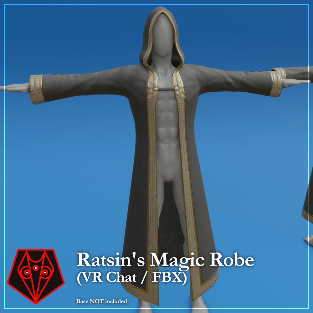 Ratsin's Magic Robe (VRChat/FBX) - Payhip