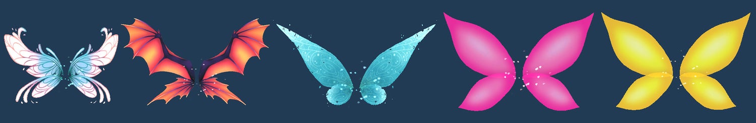 Fairy Wings for VRChat ~FBX Rigged~ - Payhip