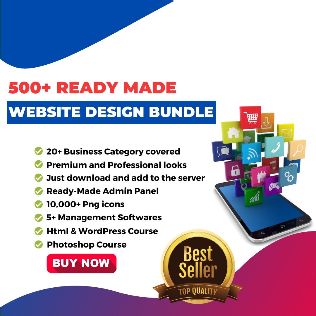500 Ready Made Website Design Bundle - Payhip