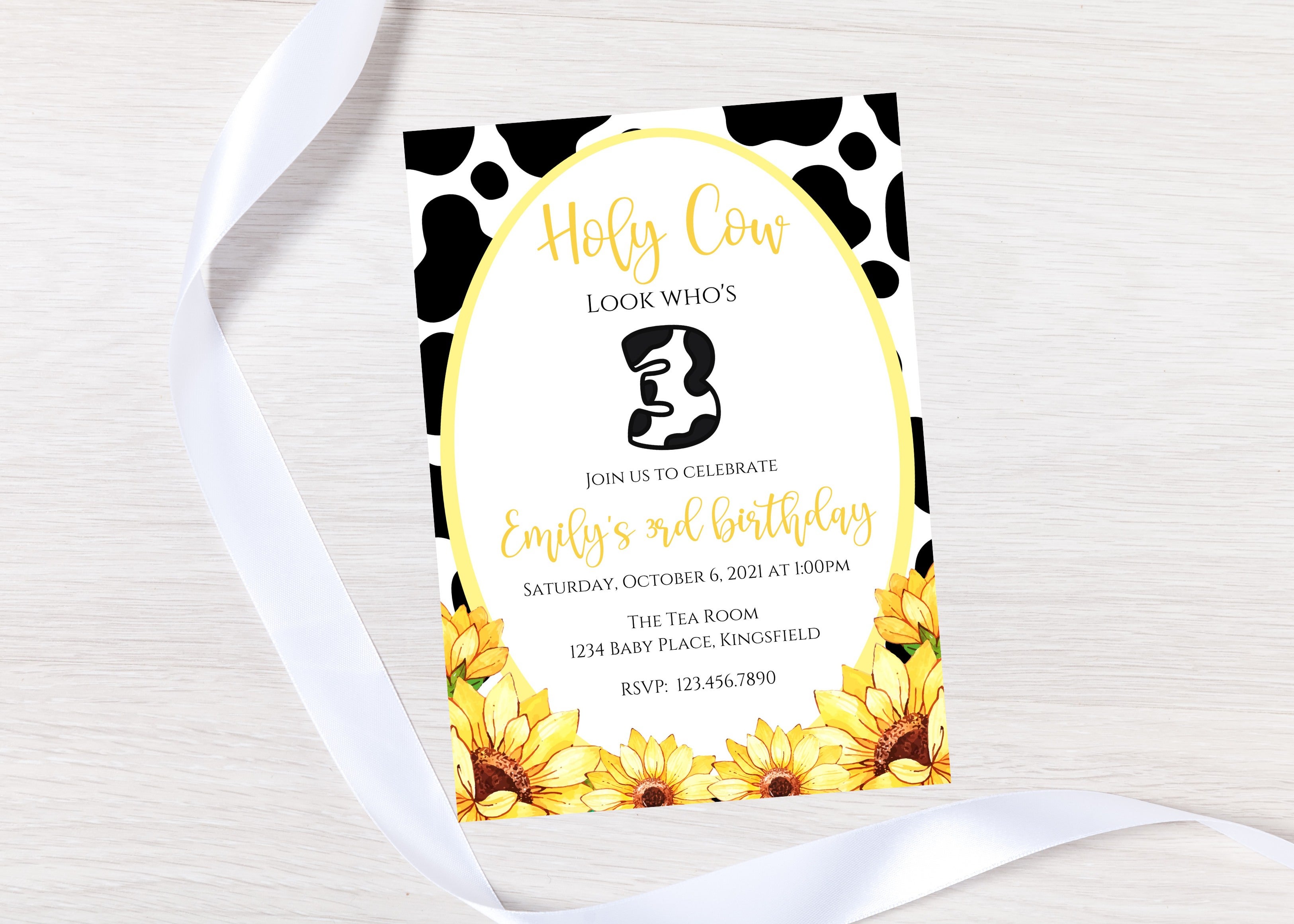 Cow birthday invite template-cow invitation-cow birthday invitation ...