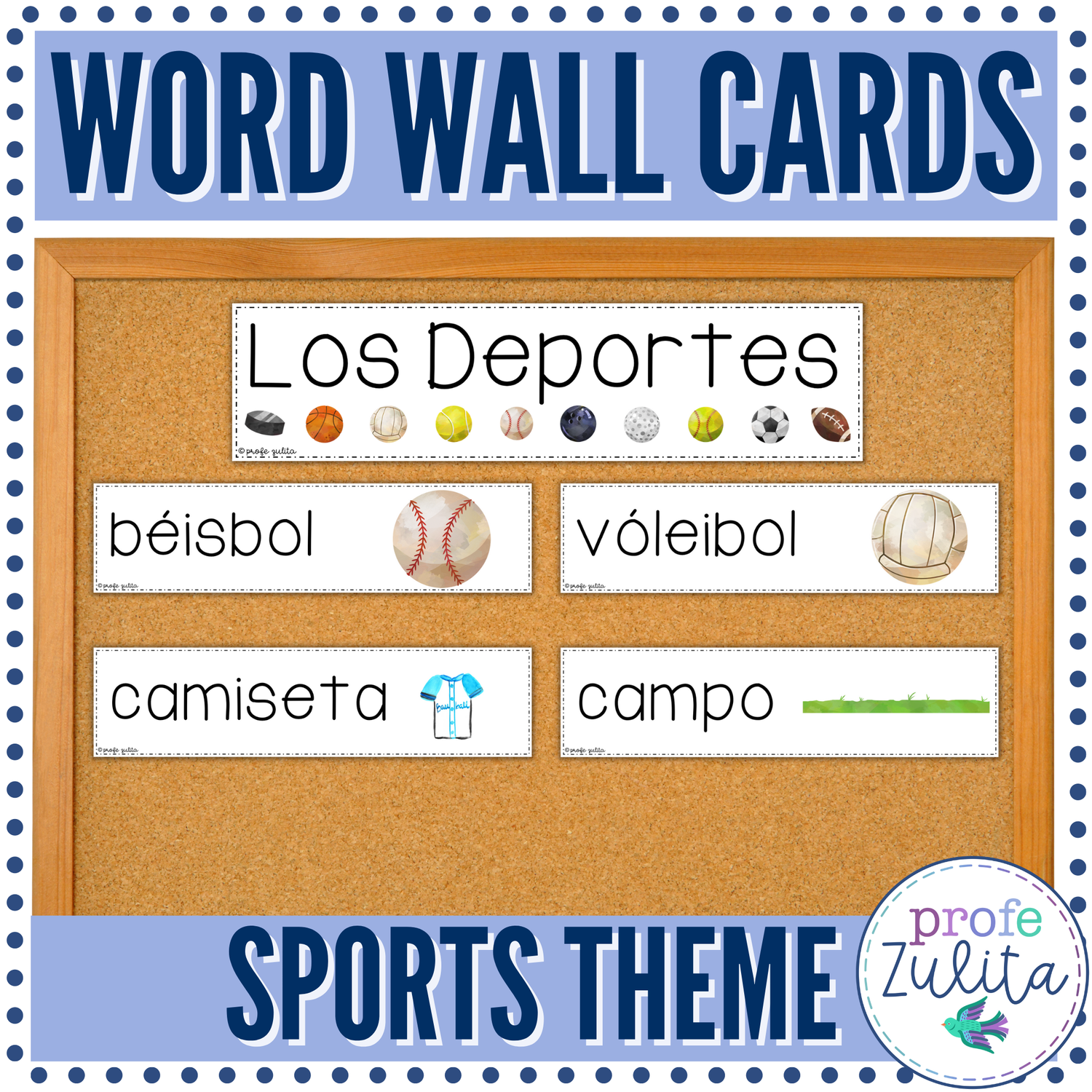 23 Spanish Sports Vocabulary Word Wall Posters - Payhip