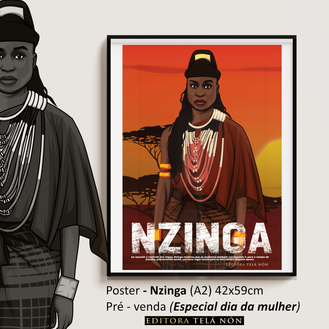 Poster - Nzinga(A2) 42x59cm Pré - venda (Com quadro) - Payhip