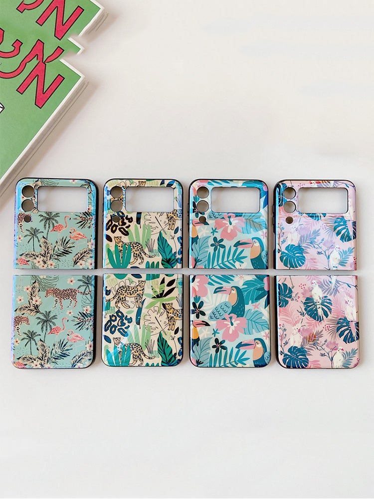 New Samsung Galaxy Z Flip 2 3 5G Phone Case Cover Flowers Cute Design ...