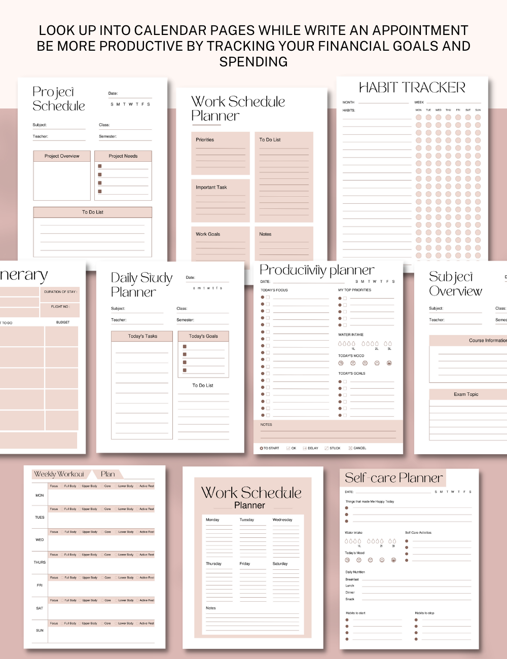 The Ultimate Life Planner Printable Bundle | Daily Planner | Weekly ...