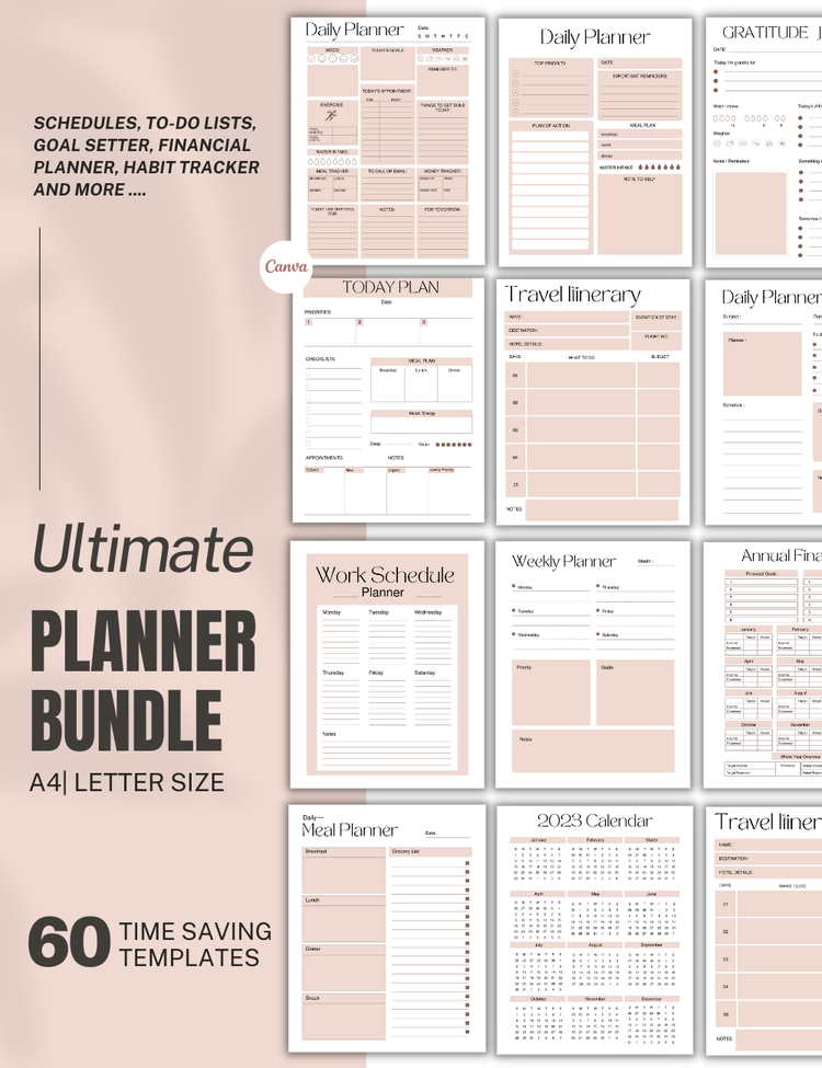The ultimate life planner printable bundle, daily planner, weekly ...