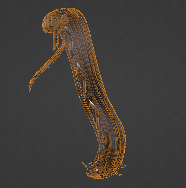Straight Long Hair - Vrchat Hair Commission (Not Available Yet)) - Payhip