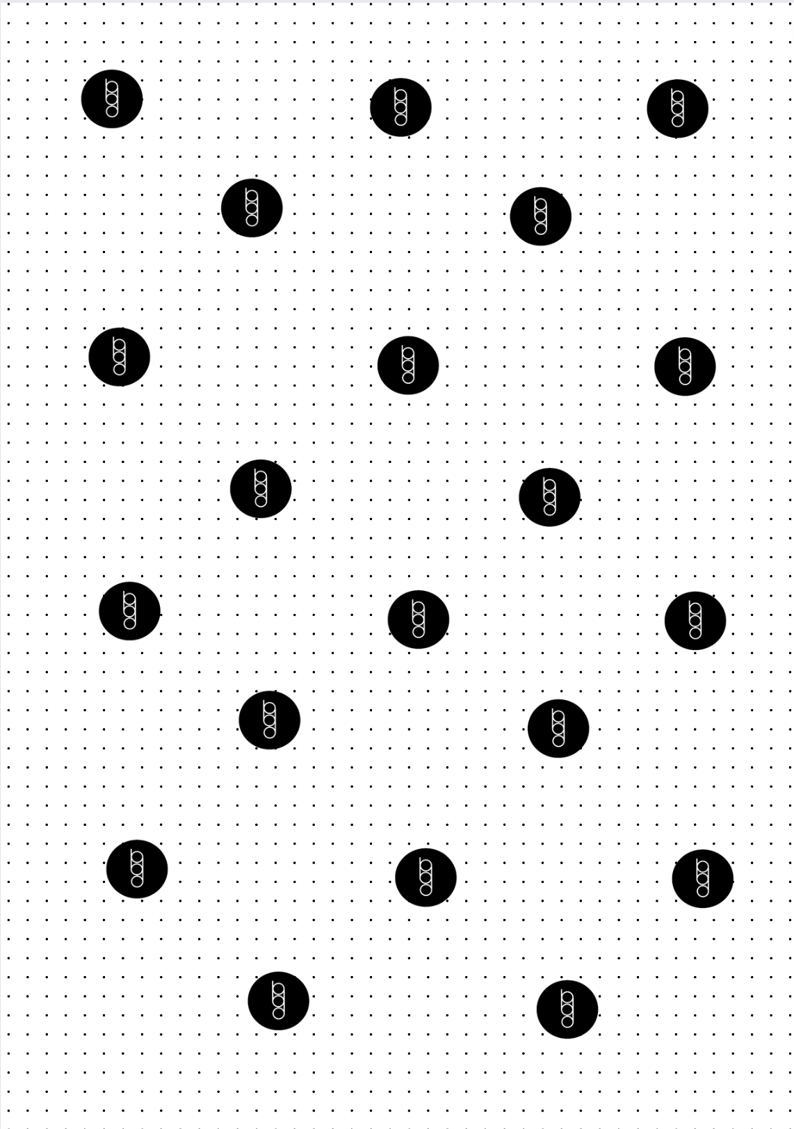Dotty Grid Style Paper A4 PDF Digital Download
