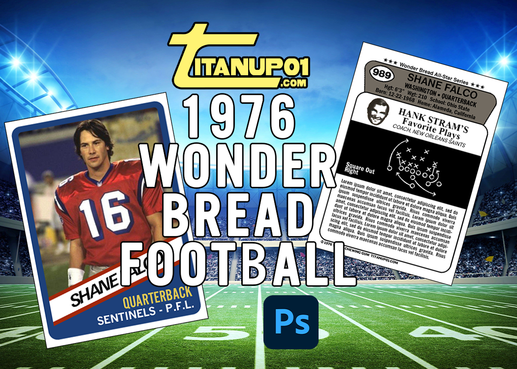 1976 Wonder Bread Football Homage Photoshop PSD Templates