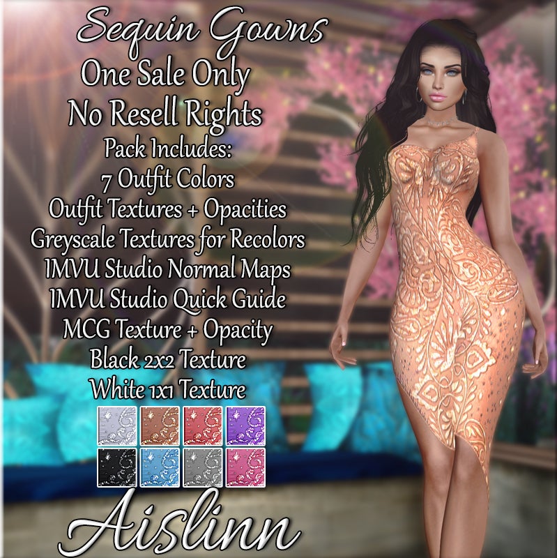 Sequin Gown Textures for IMVU by Aislinn - Payhip