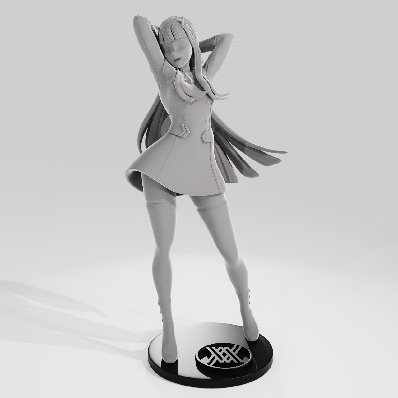 Zero Two - DARLING in the FRANXX, STL 3D model design printable file - Payhip