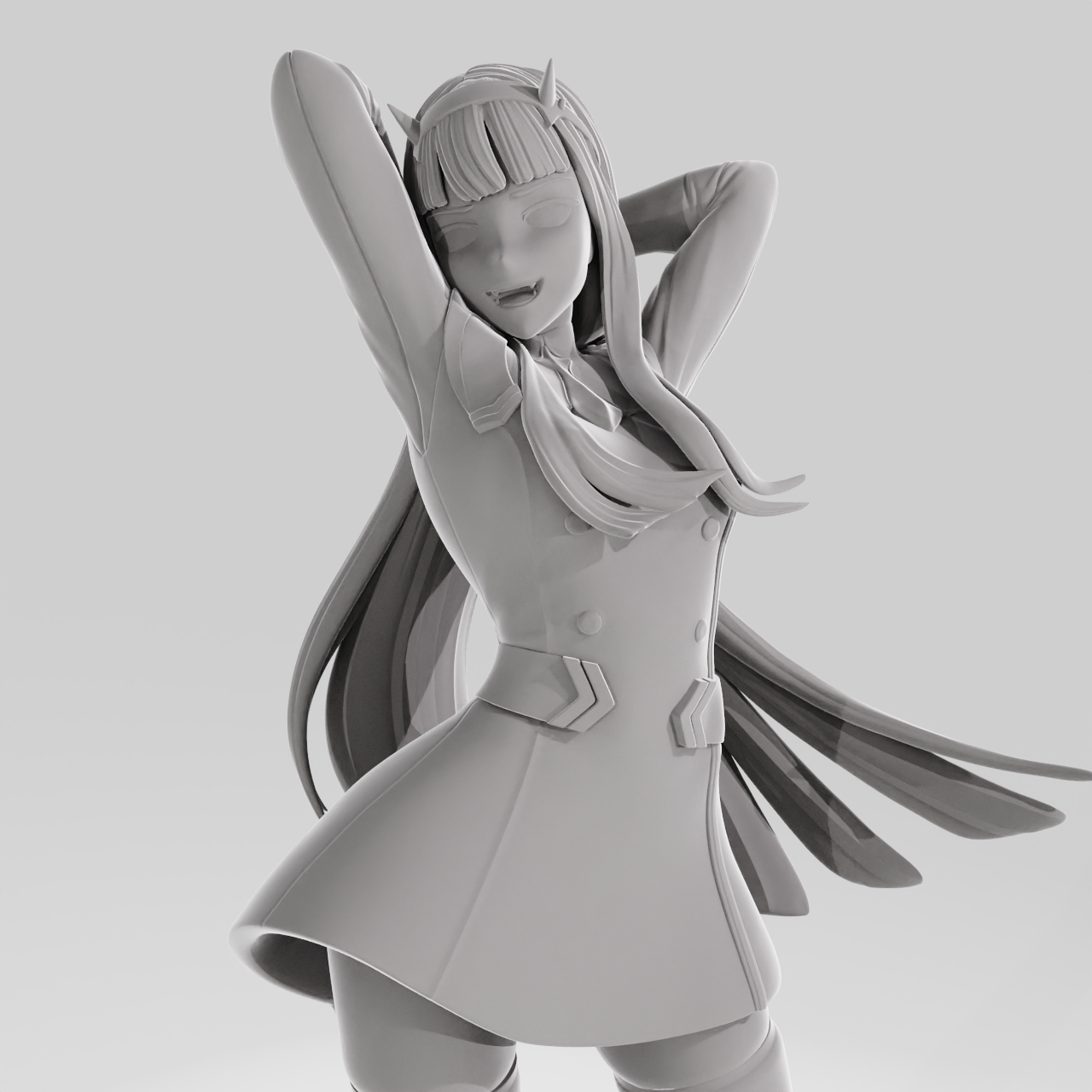 Zero Two - DARLING in the FRANXX, STL 3D model design printable file - Payhip