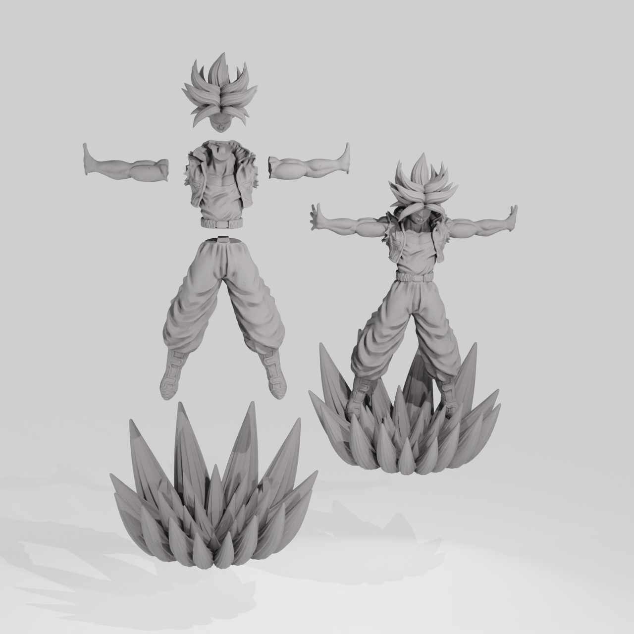 Trunks - Dragon Ball, STL 3D model design printable file - Payhip