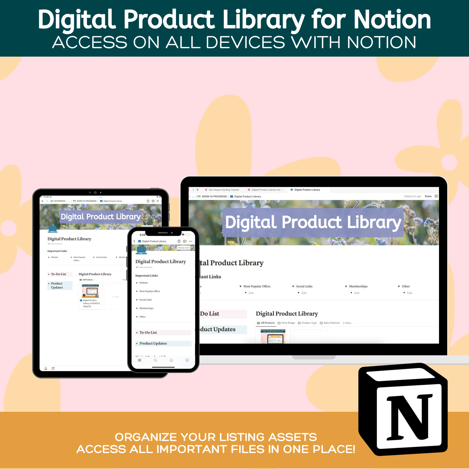 Digital Product Library for Notion - Payhip