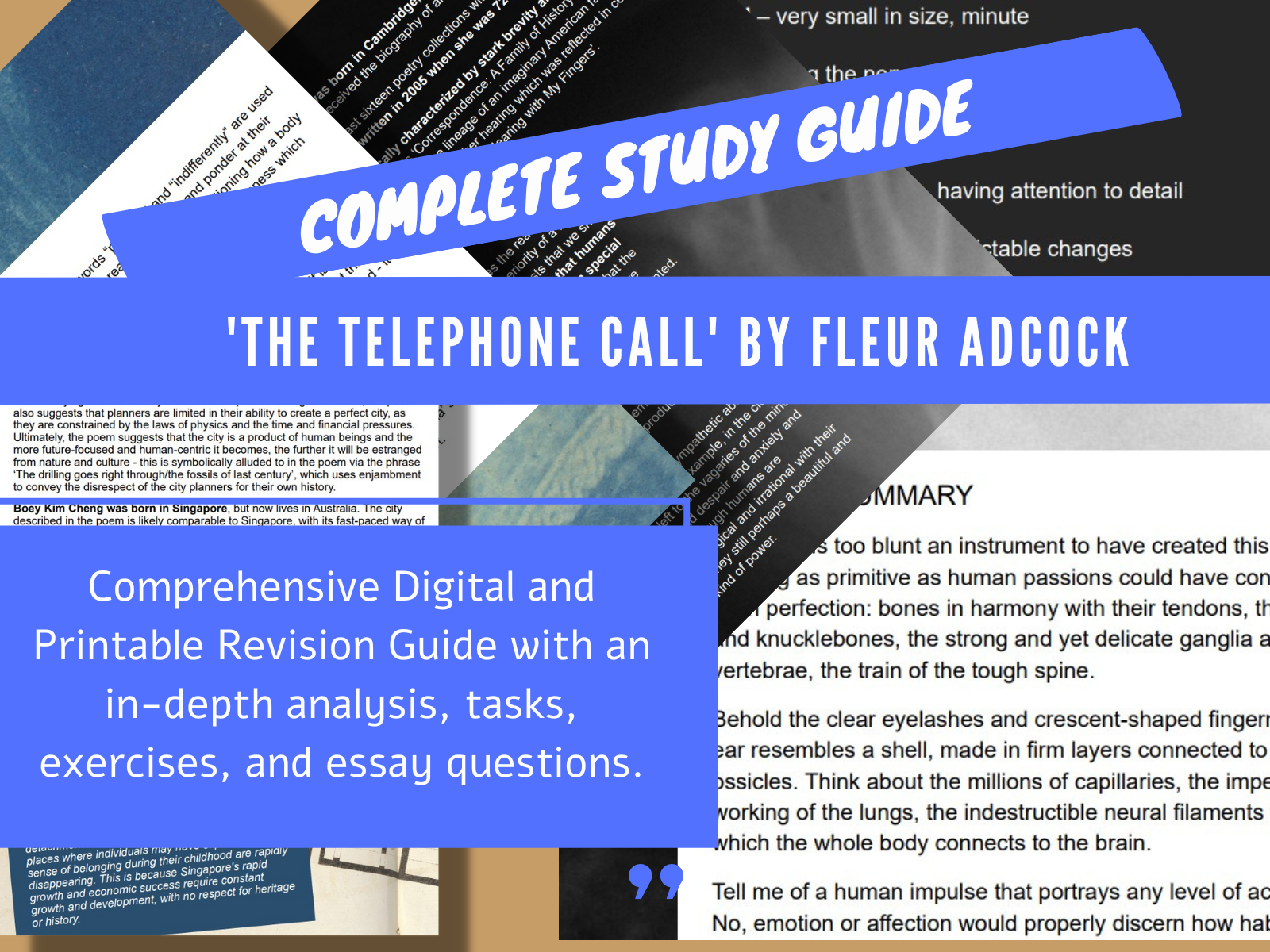 'The Telephone Call' by Fleur Adcock - Study Guide - Payhip