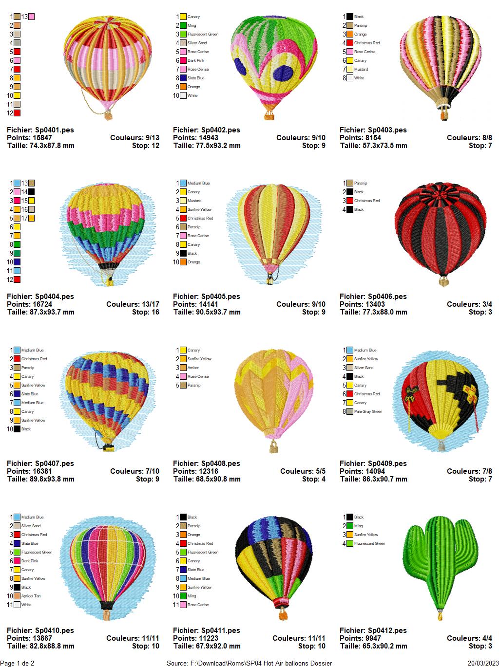 Hot Air Balloons Designs Pack - Payhip