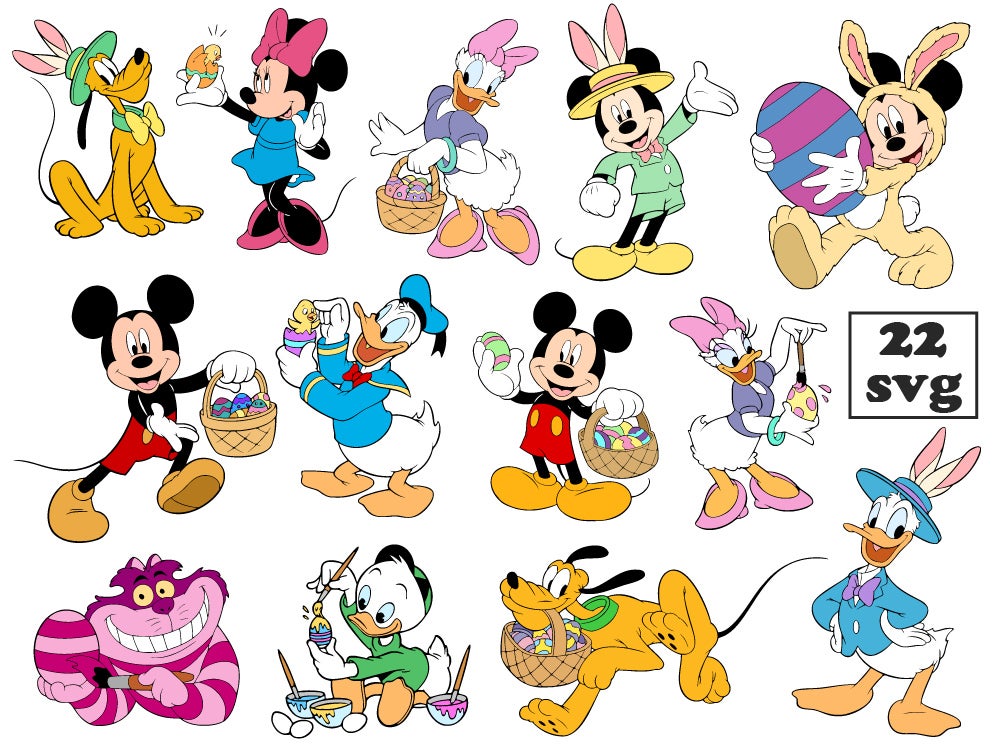 22 Disney Easter SVG PNG Bundle | Mickey Easter Clipart - Payhip