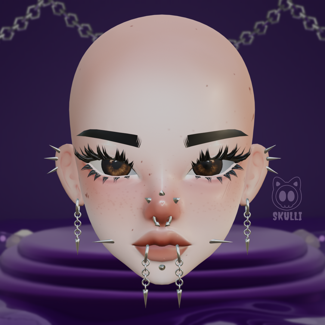 [Free] Spike Face Piercings - Payhip