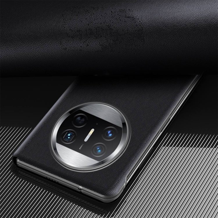 New Huawei Mate X3 Phone Case Cover PC Leather Smart Side Window Pen ...