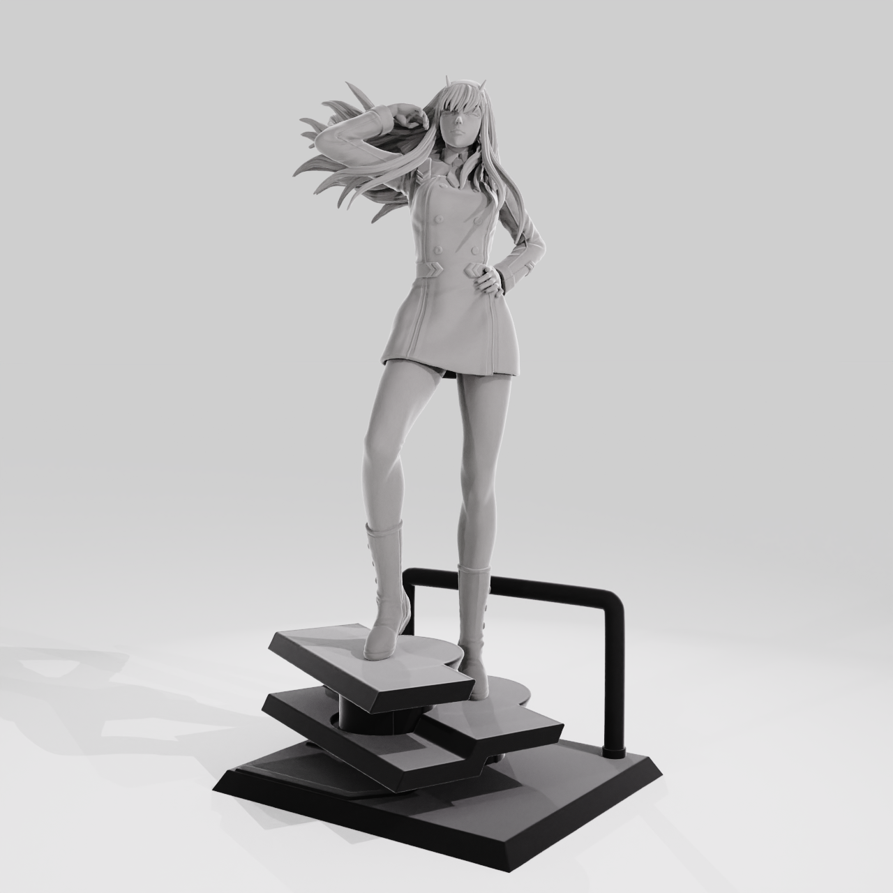 Zero Two V2 - DARLING in the FRANXX, STL 3D model design printable file - Payhip