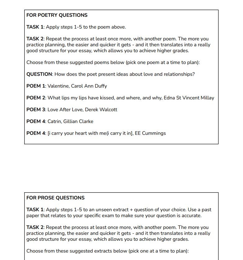 A 7-step process for Unseen Poetry Prose Questions - Payhip