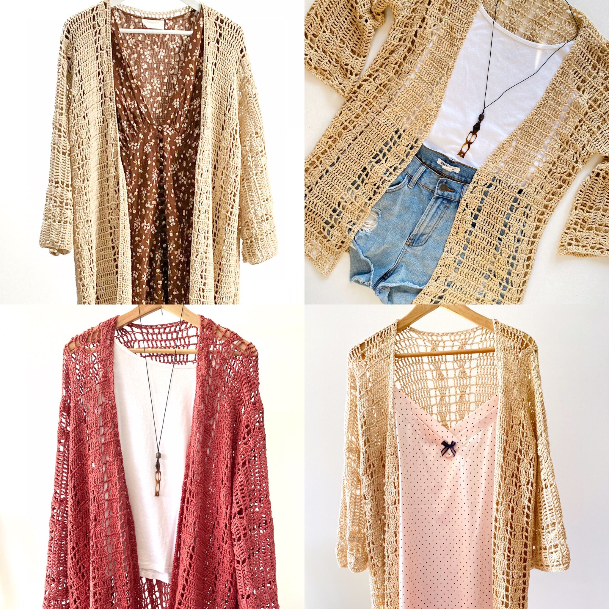 Spring lantern crochet cardigan - Payhip