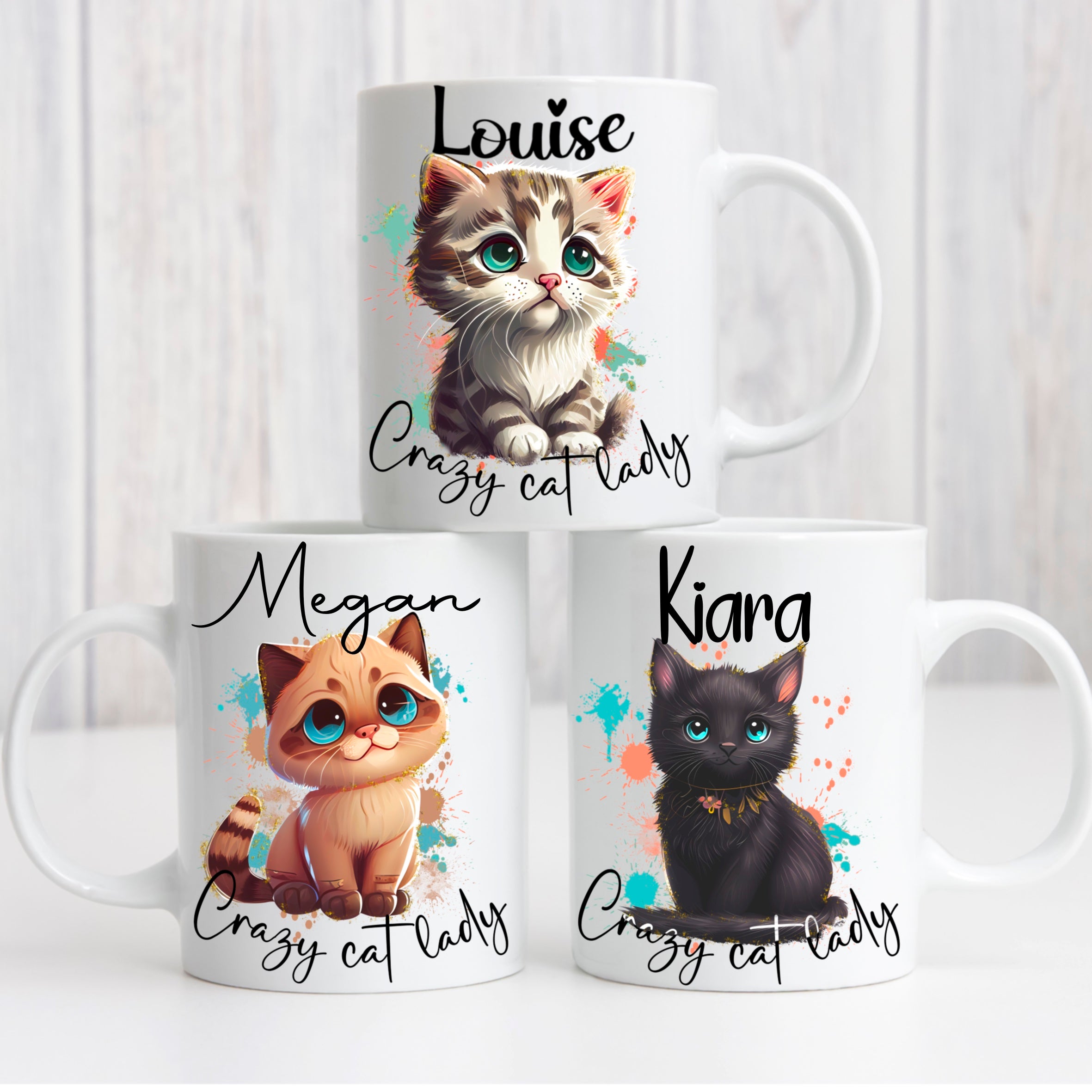 Crazy cat lady. 3 designs all with “crazy cat lady” curved text - Payhip