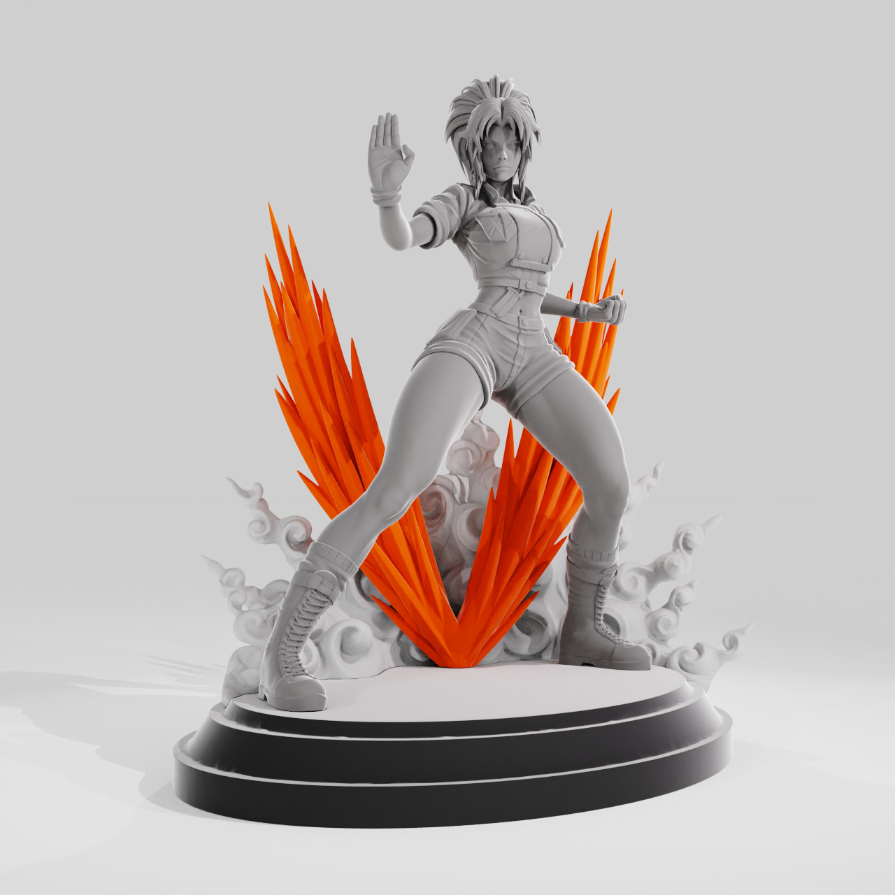 Leona - The King of Fighters, STL 3D model design printable file - Payhip