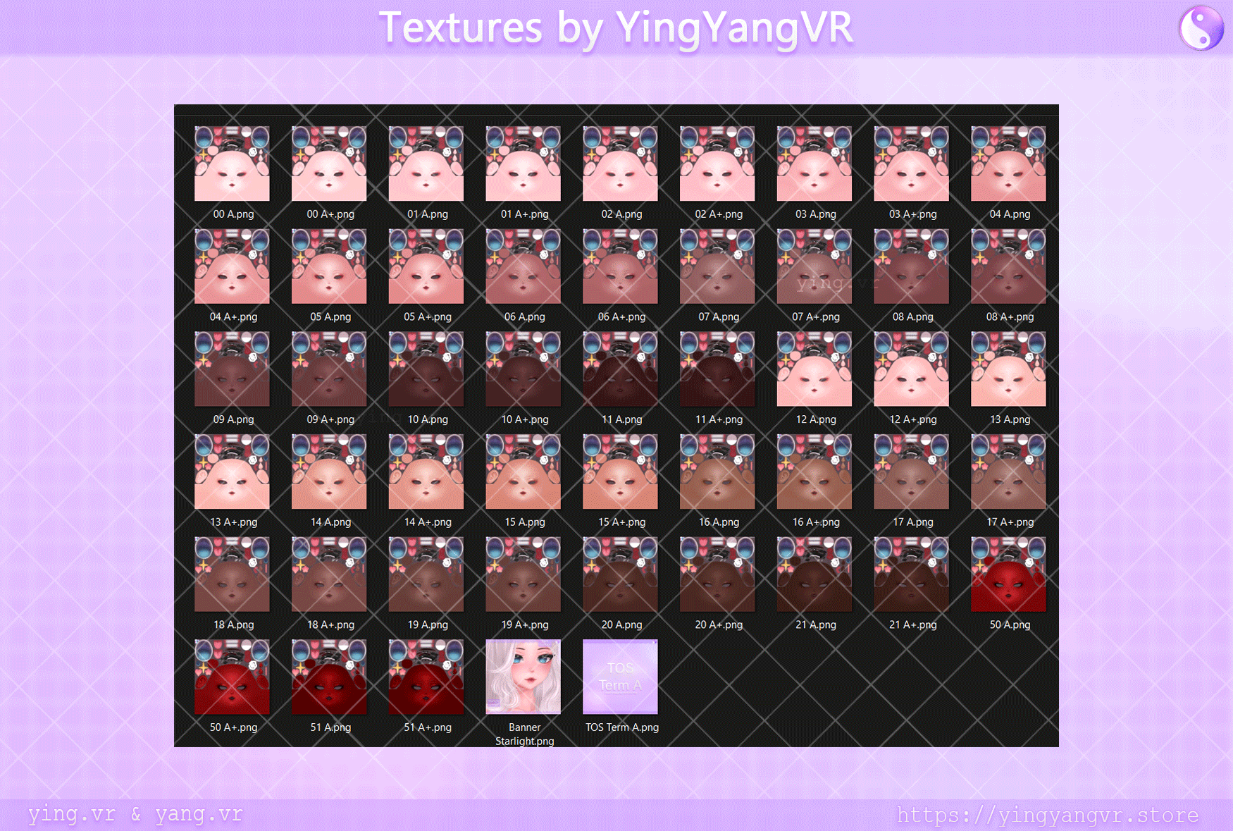 Face Texture - Starlight Head