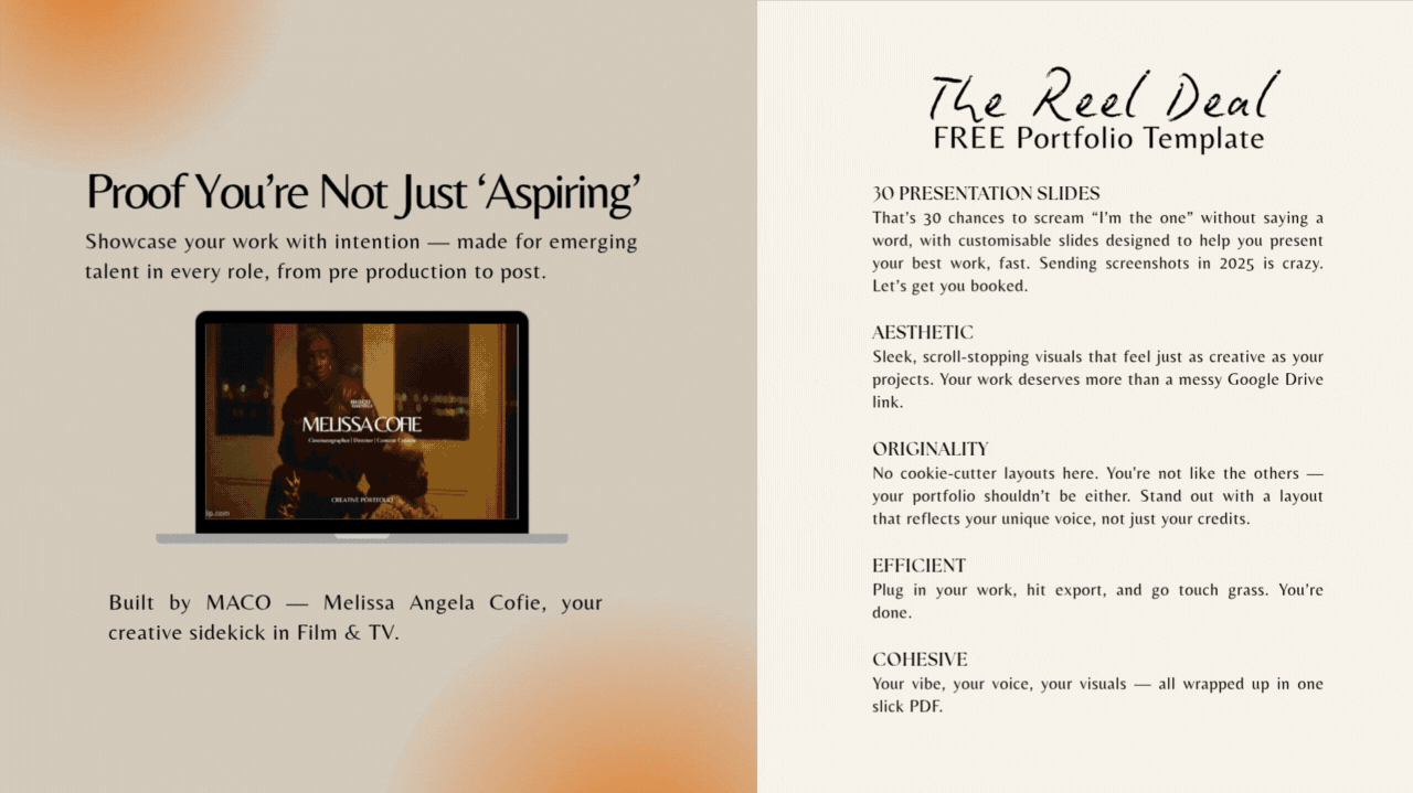 The Reel Deal: Creative Portfolio Starter Kit (Free Template ...