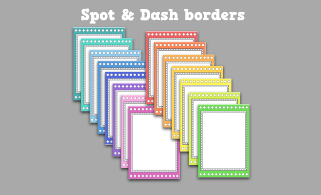 Spot & Dash Borders / Frames - Payhip