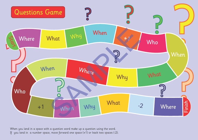 Questions Game.A3. Make up a sentence using the question word.ESL,EFL ...